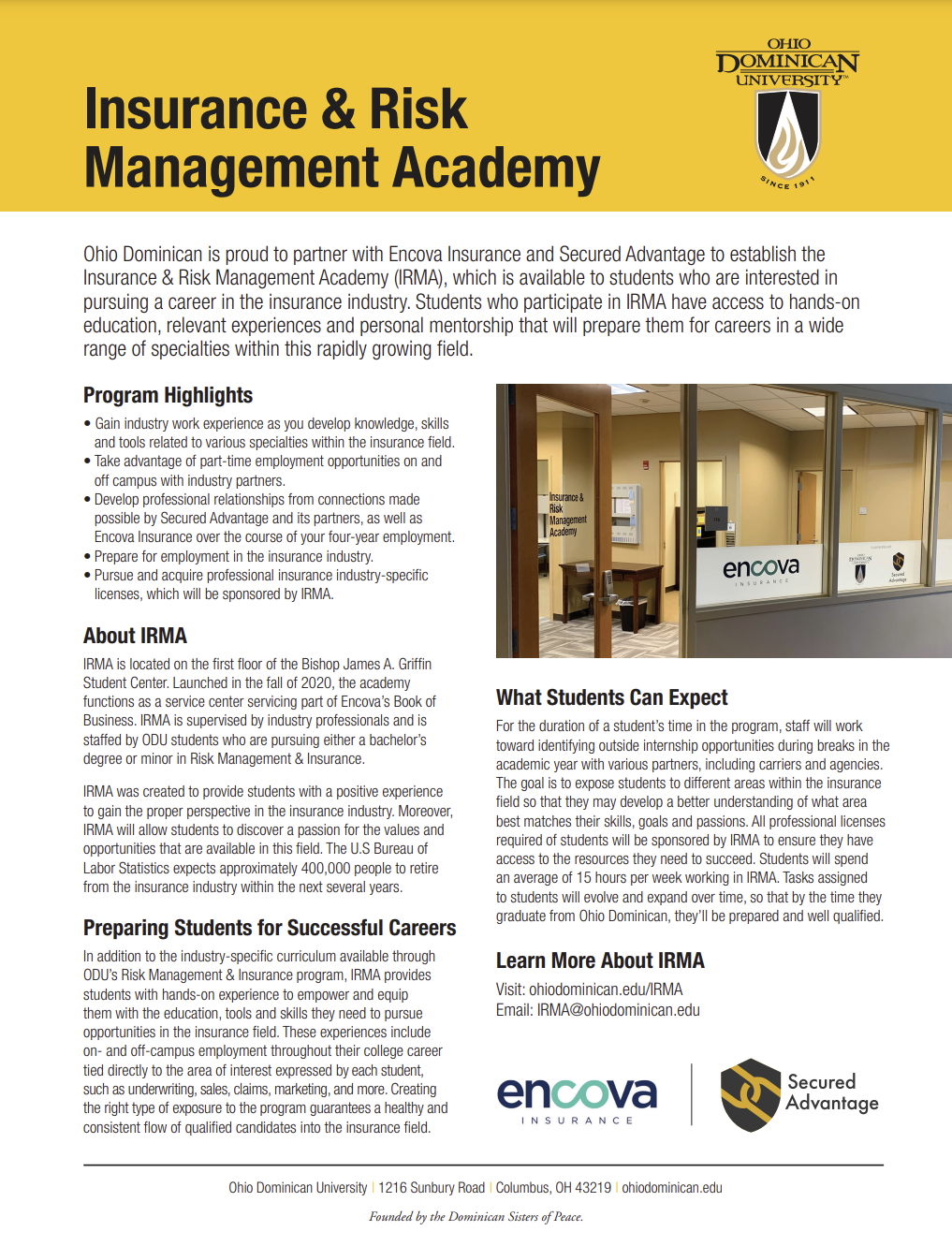 Insurance & Risk Management Academy (IRMA) - Secured Advantage